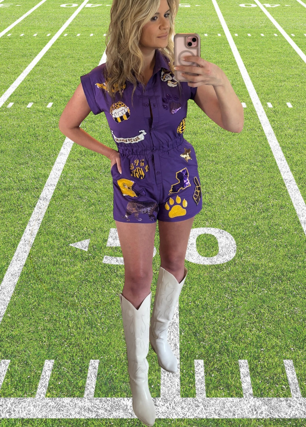 LSU Tigers Purple & Gold Louisiana Game Day Boutique Outfits – SASH ...