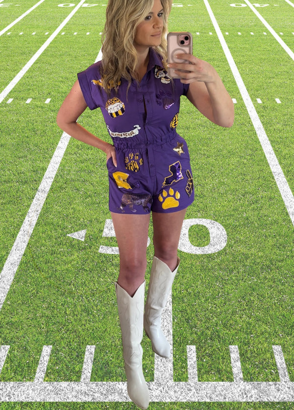 LSU Tigers Purple & Gold Louisiana Game Day Boutique Outfits – SASH ...