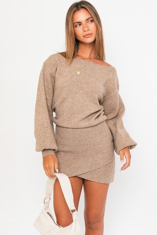 Sweater Boatneck Dress – SASH Clothing Bar